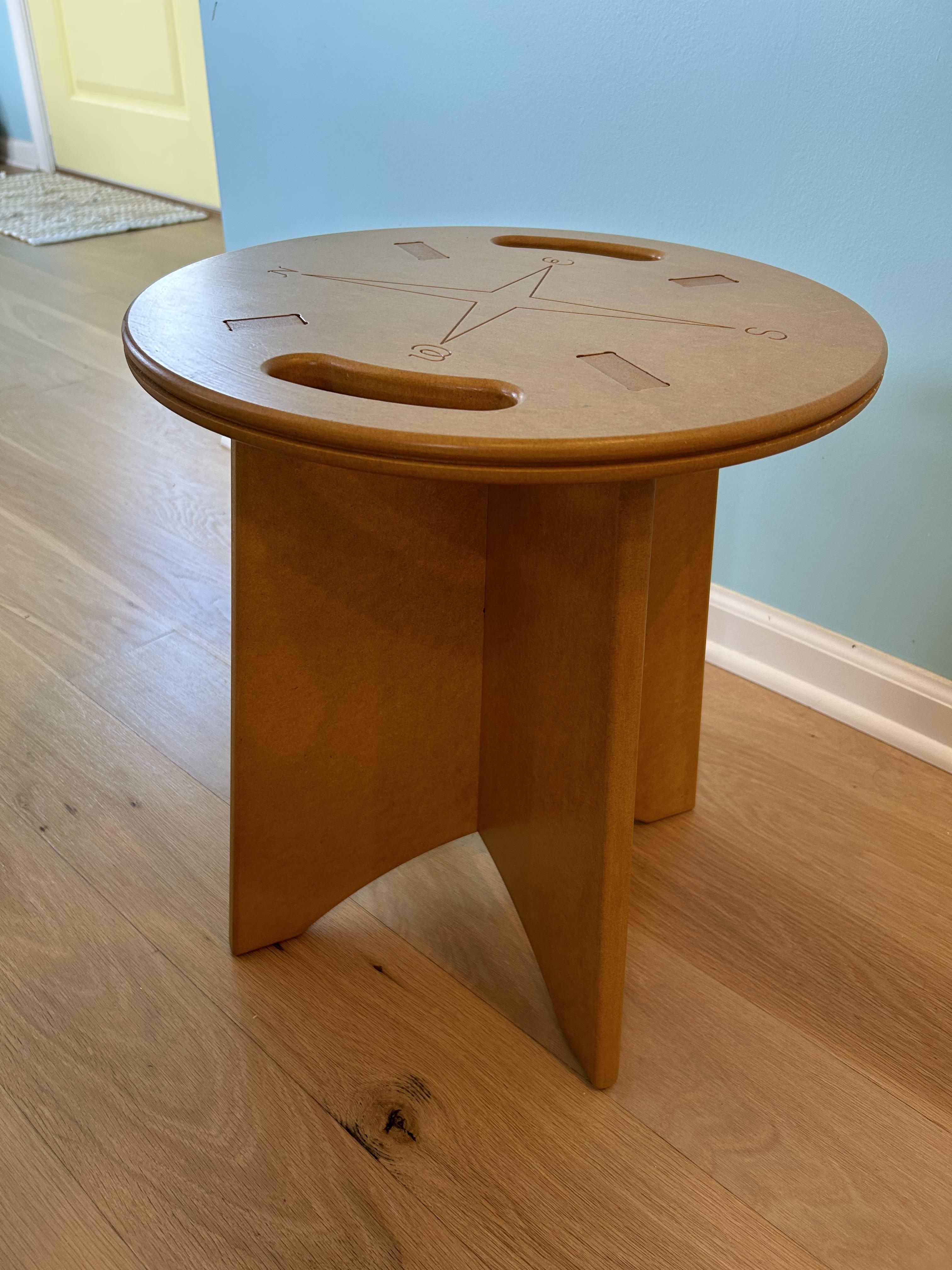 Yellow Valchromat stool I made . | Scrolller