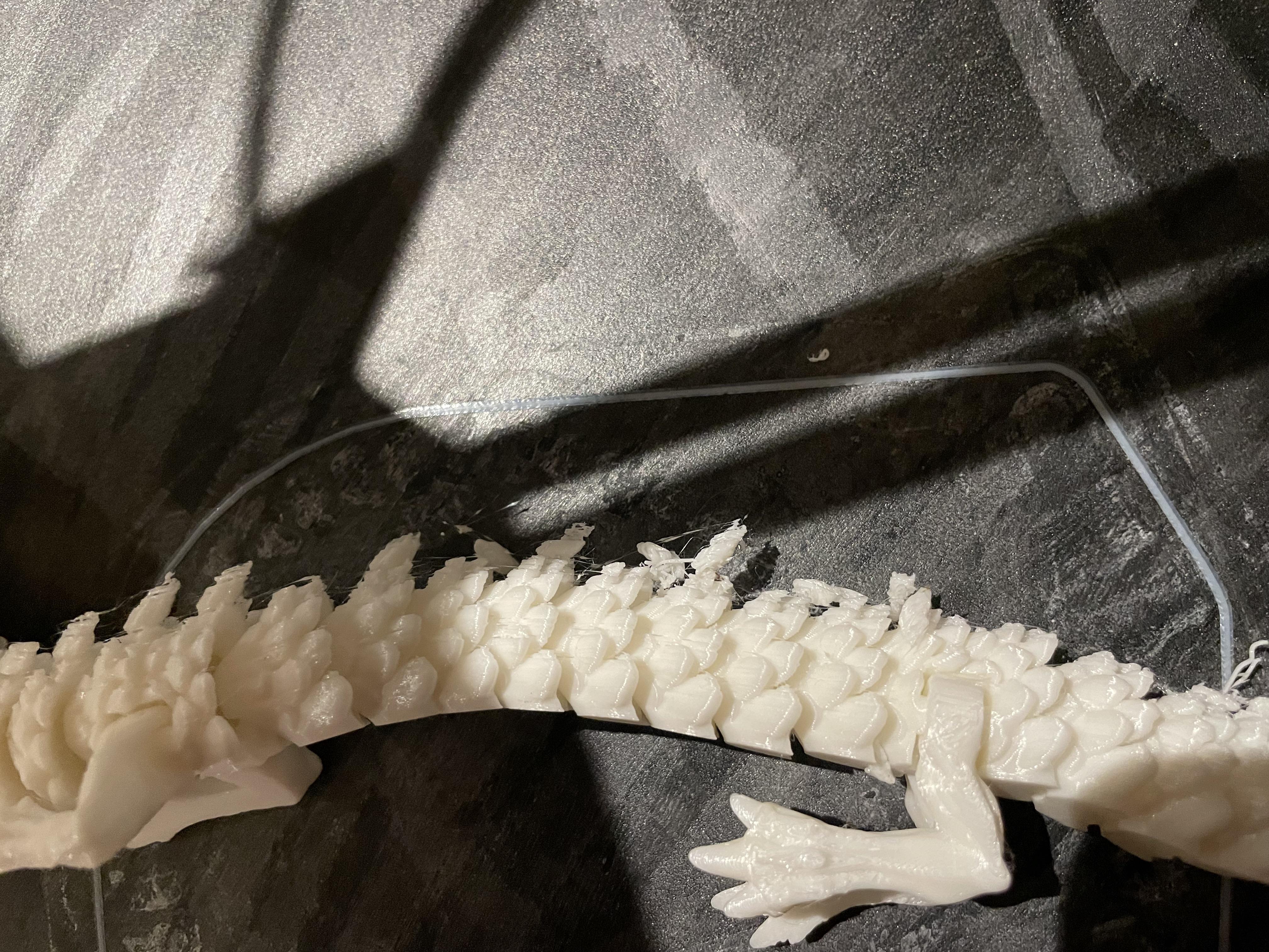 Weak layers and bad adhesion and stringing. Tried 4 walls 30% support infill PLA at 220 dried to ...