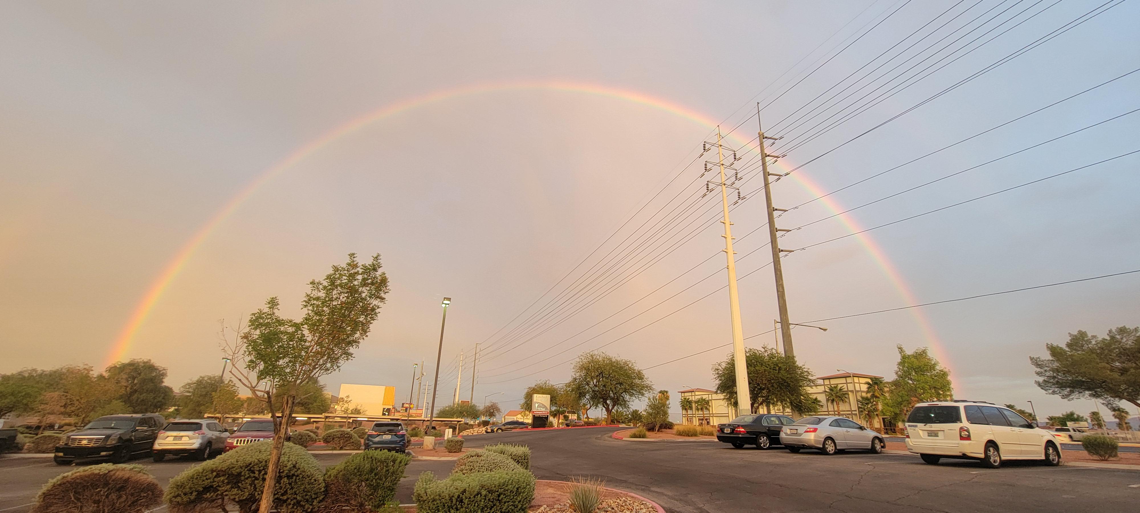 After my shift at the Hospital saw a nice Rainbow. | Scrolller