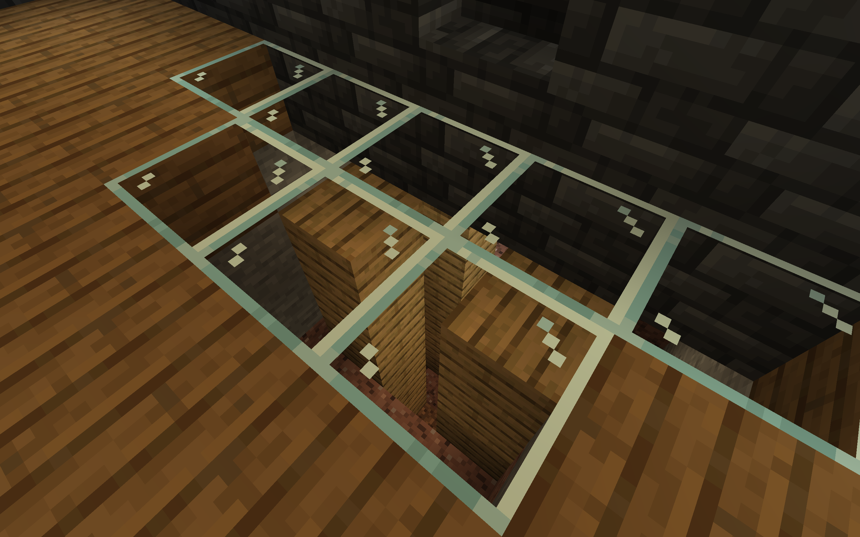 Expanded my base underground in my survival world with a "kitchen ...