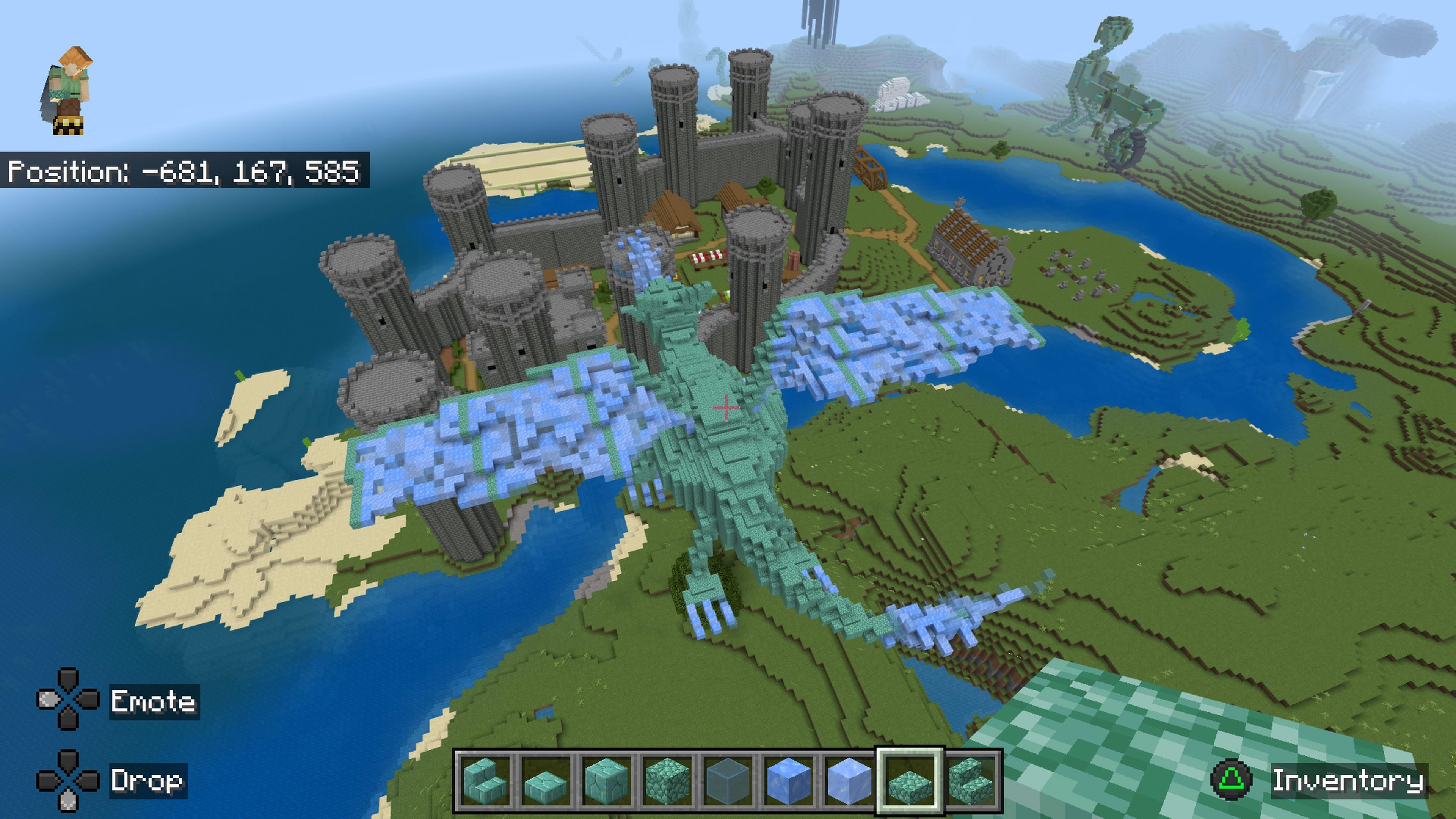 Made a ice dragon attacking a castle | Scrolller