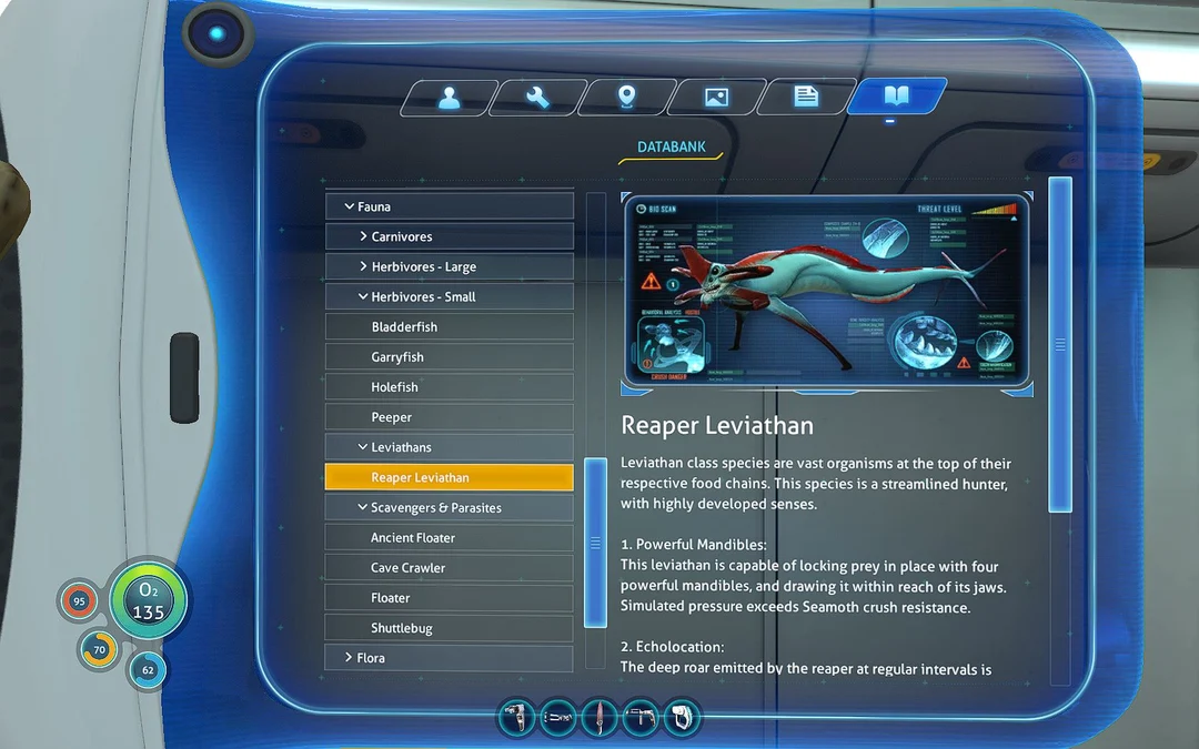 started this game a few days ago and i already scanned the reaper leviathan im proud of myself ...