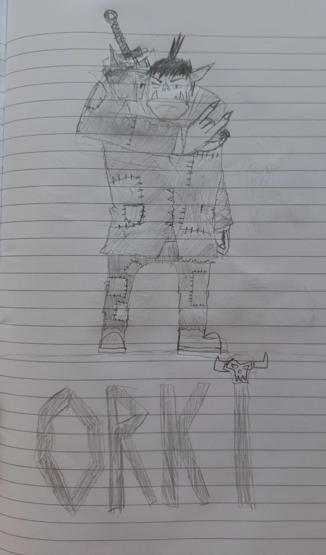 Orki an ork Aki, art by me | Scrolller