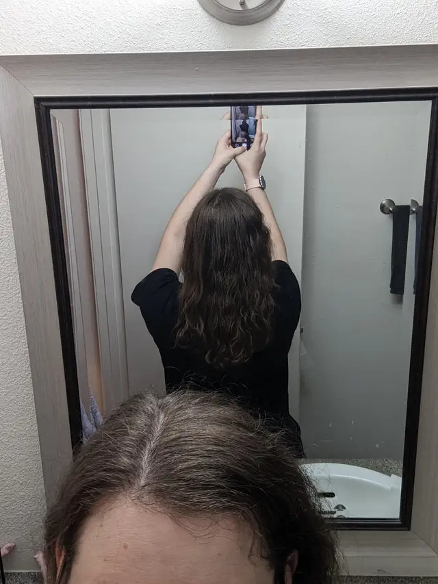 First time trimming my hair using the Feye's V cut method. How'd I do? | Scrolller