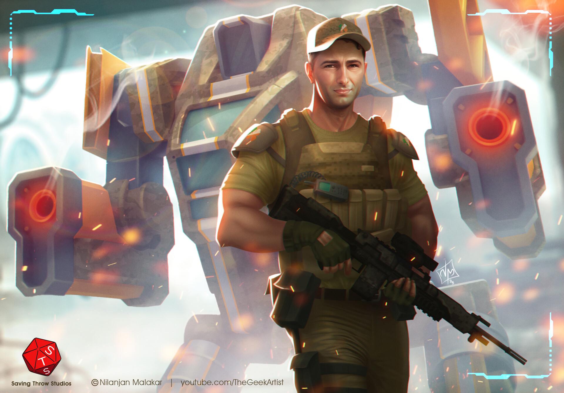 Card Game Illustration for REDLINE: Siege by Nilanjan Malakar | Scrolller