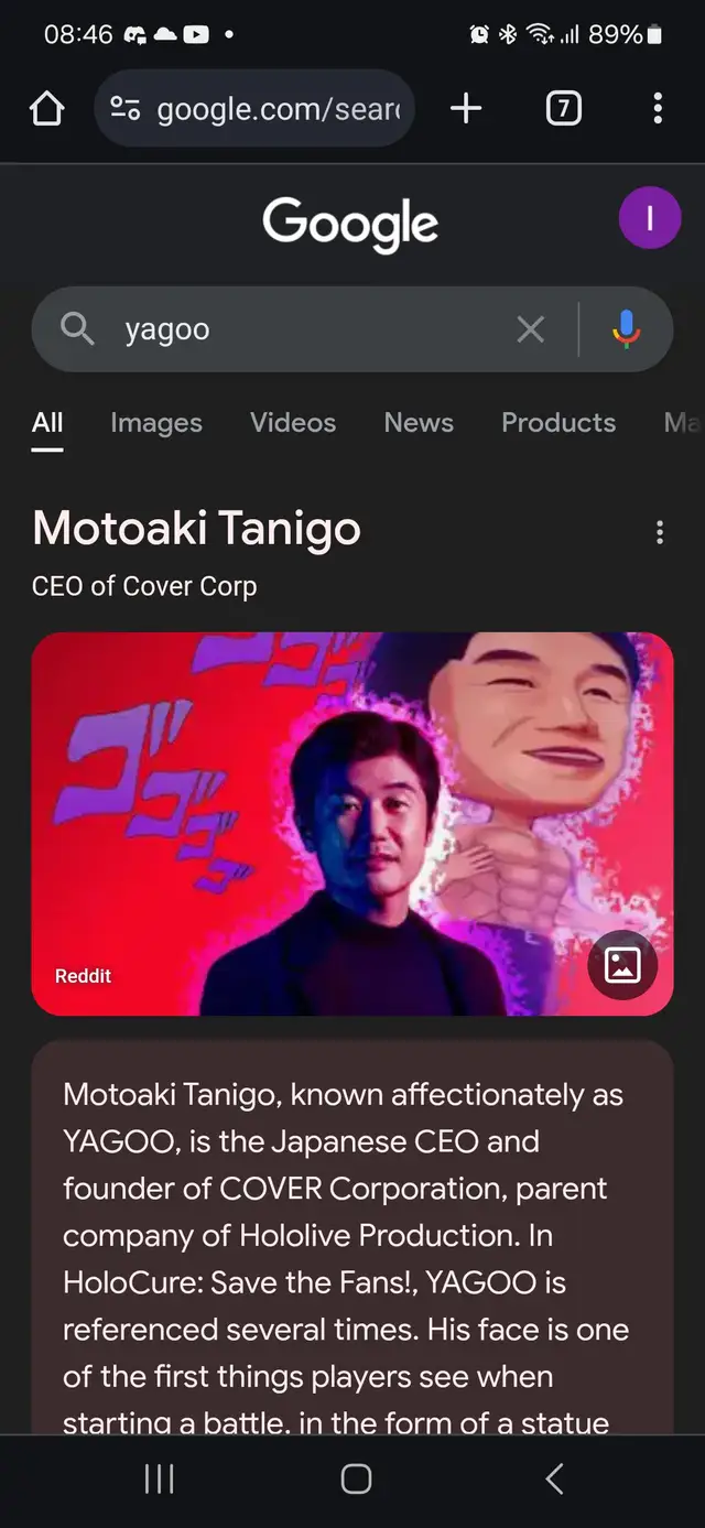 BRO why is this the first thing that comes up when you google Yagoo lmao | Scrolller