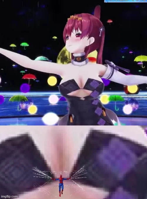 Spiderman holding the gate | Scrolller