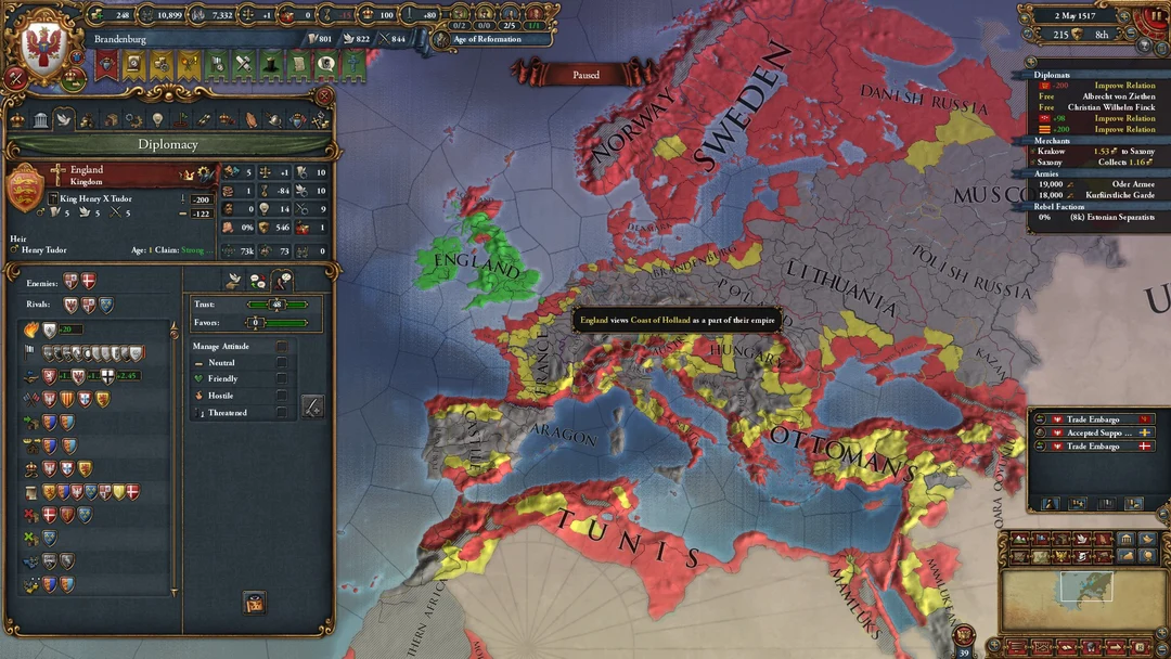 England are planning a reverse Continental System | Scrolller