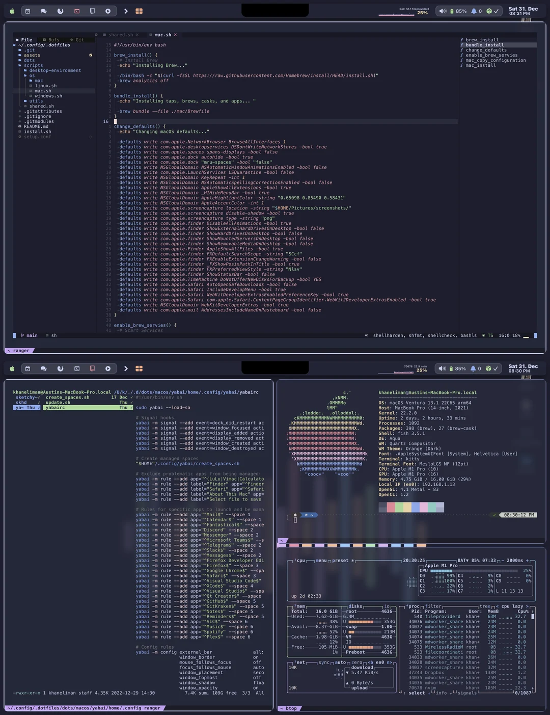 [Yabai] macOS Catppuccin setup | Scrolller