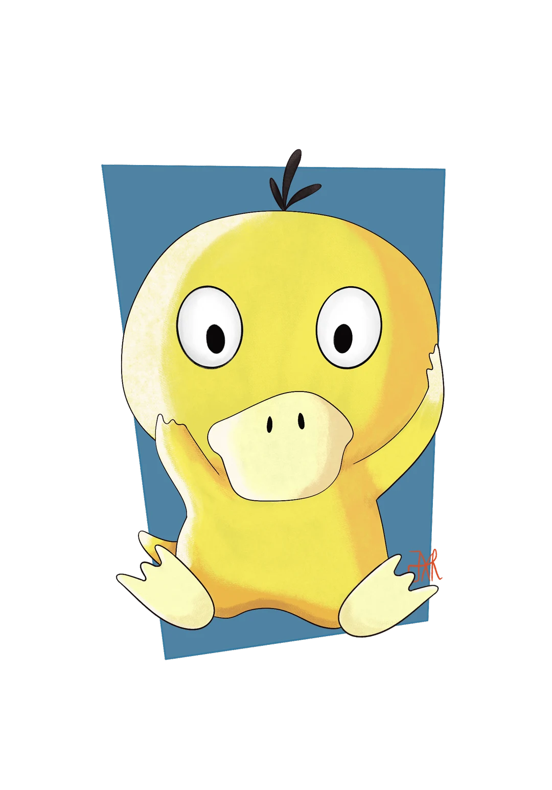 Psyduck, Me, Digital Drawing, 2022 | Scrolller