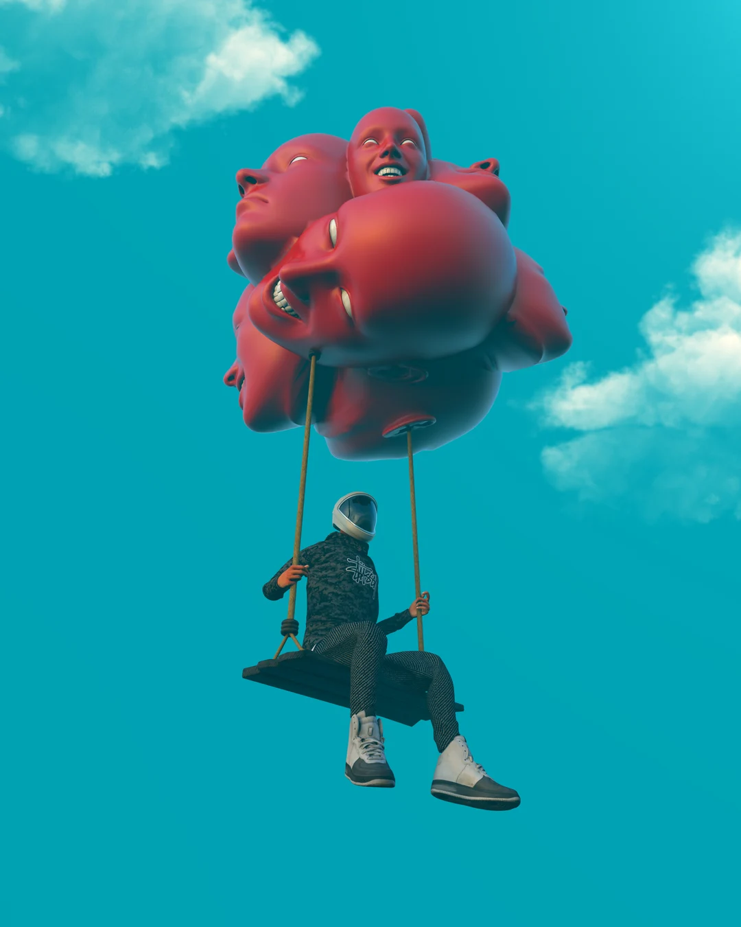 Carried Away by Emotions, Me, 3D Render, 2023 | Scrolller