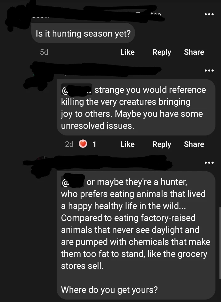 Apparently hunters have "Unresolved issues" | Scrolller