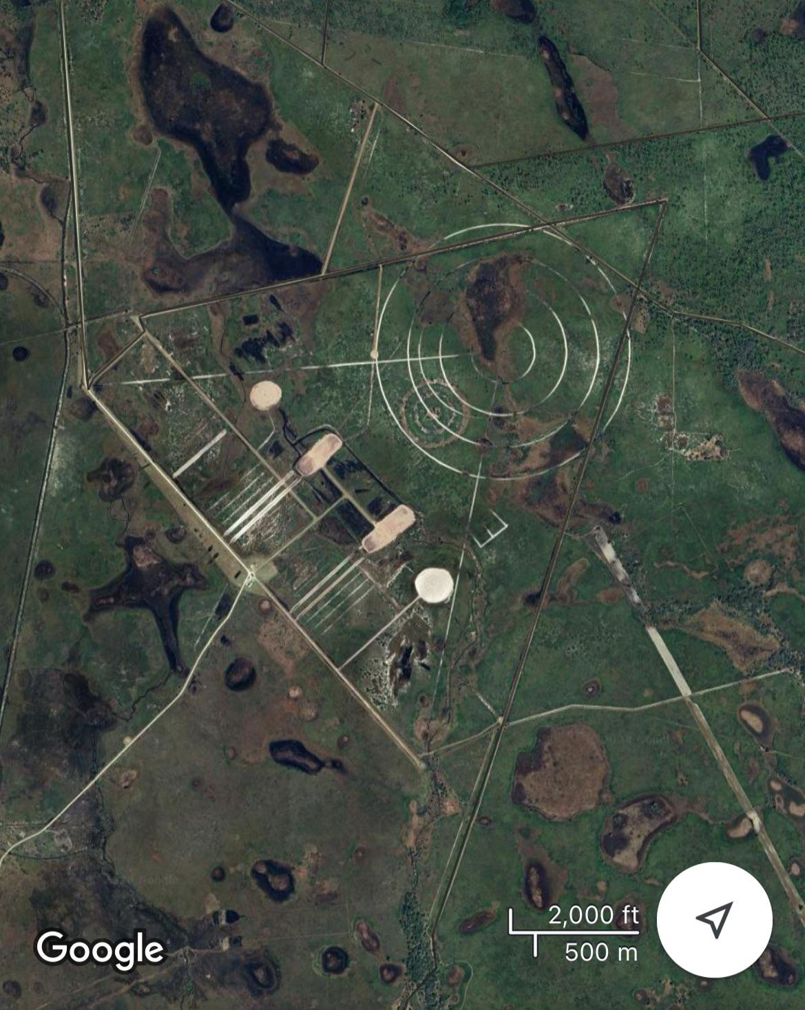 Weird geometric patterns next to an Air Force base | Scrolller