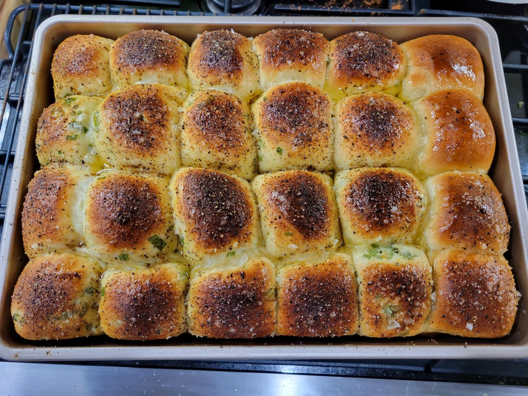 This time, I weighed each roll. Much more uniform. (Claire Saffitz Pull-Apart Sour Cream and ...