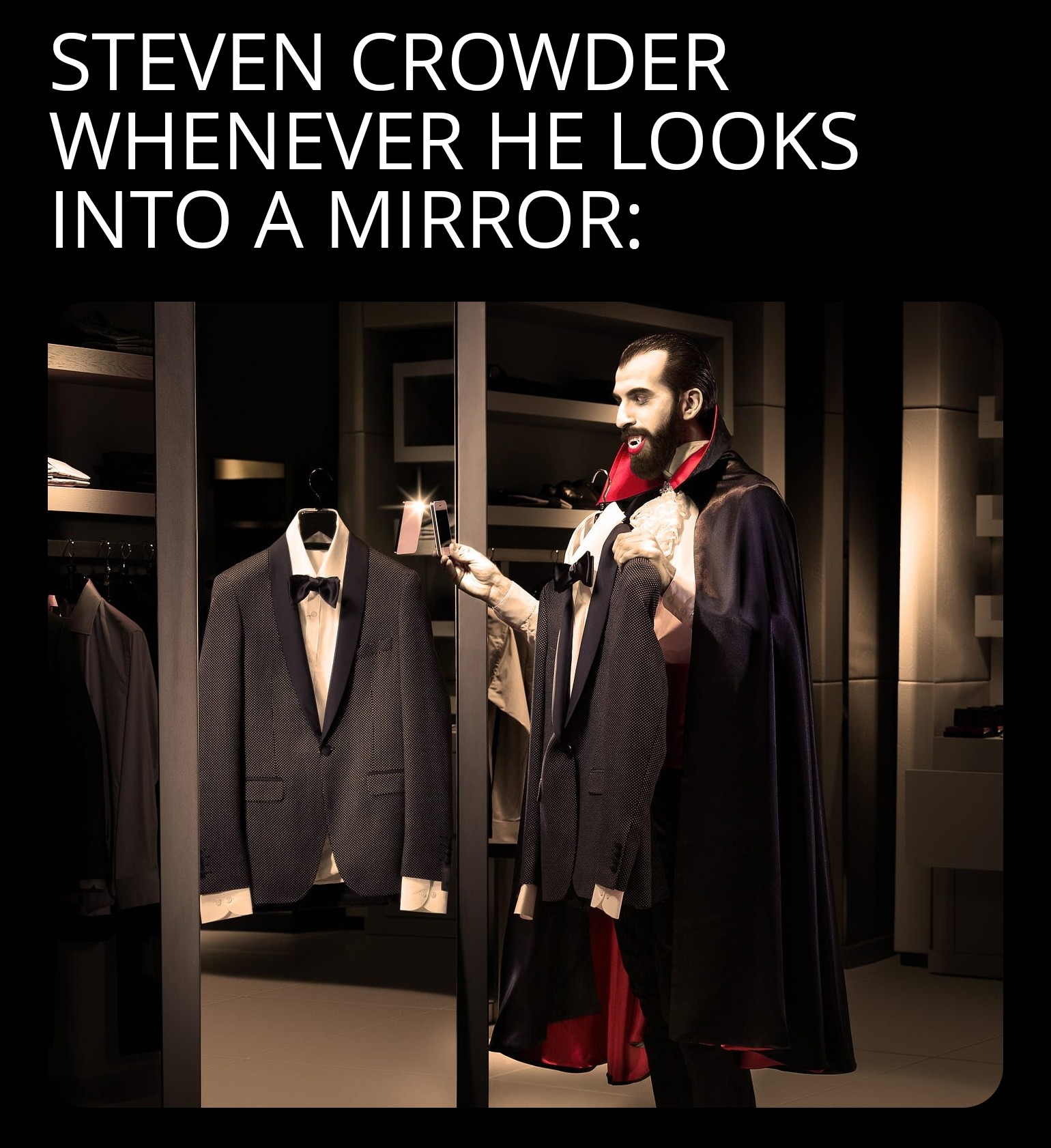 Dude literally has no (self) reflection | Scrolller