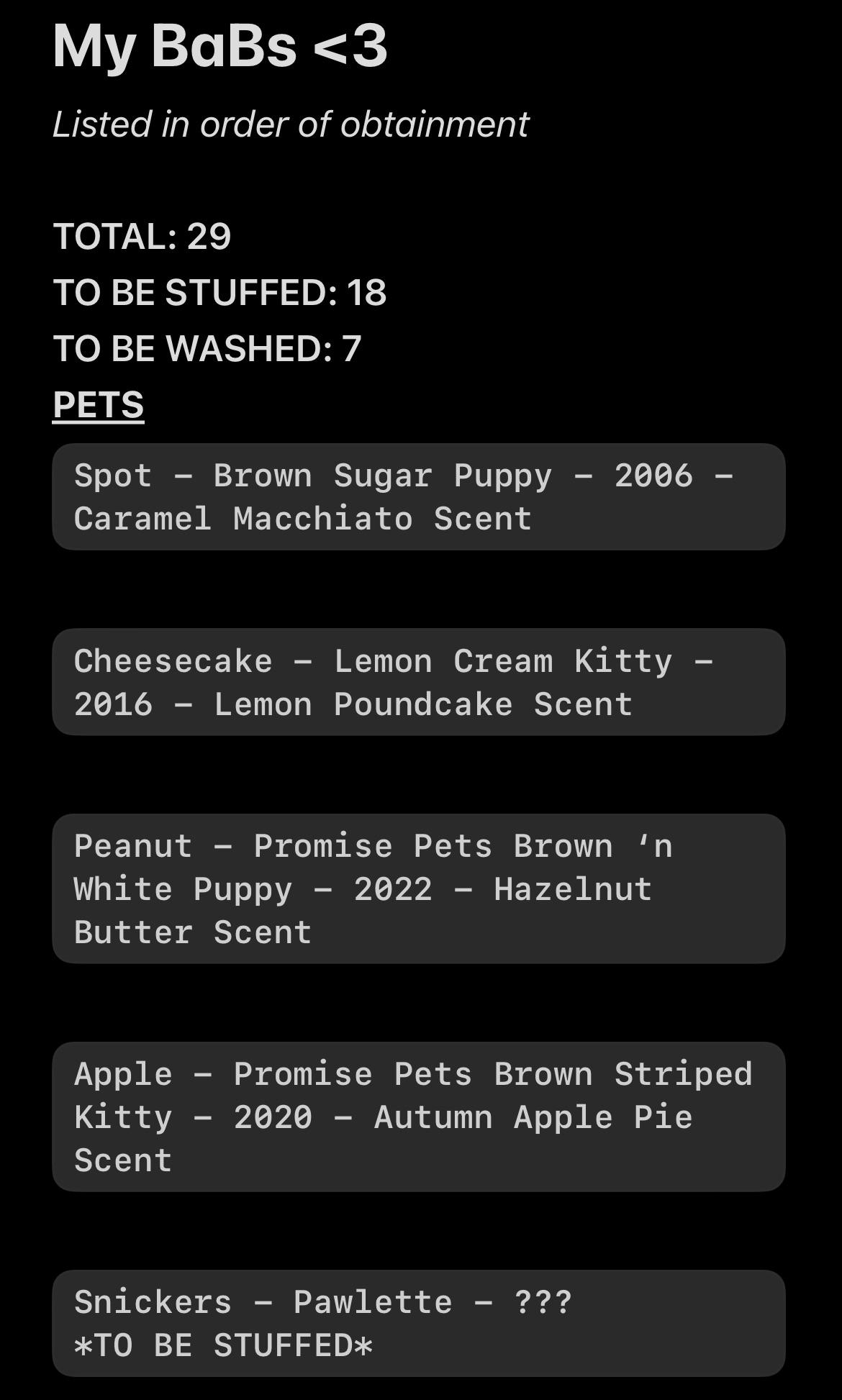 Anyone else keep a list to track all their bears? | Scrolller