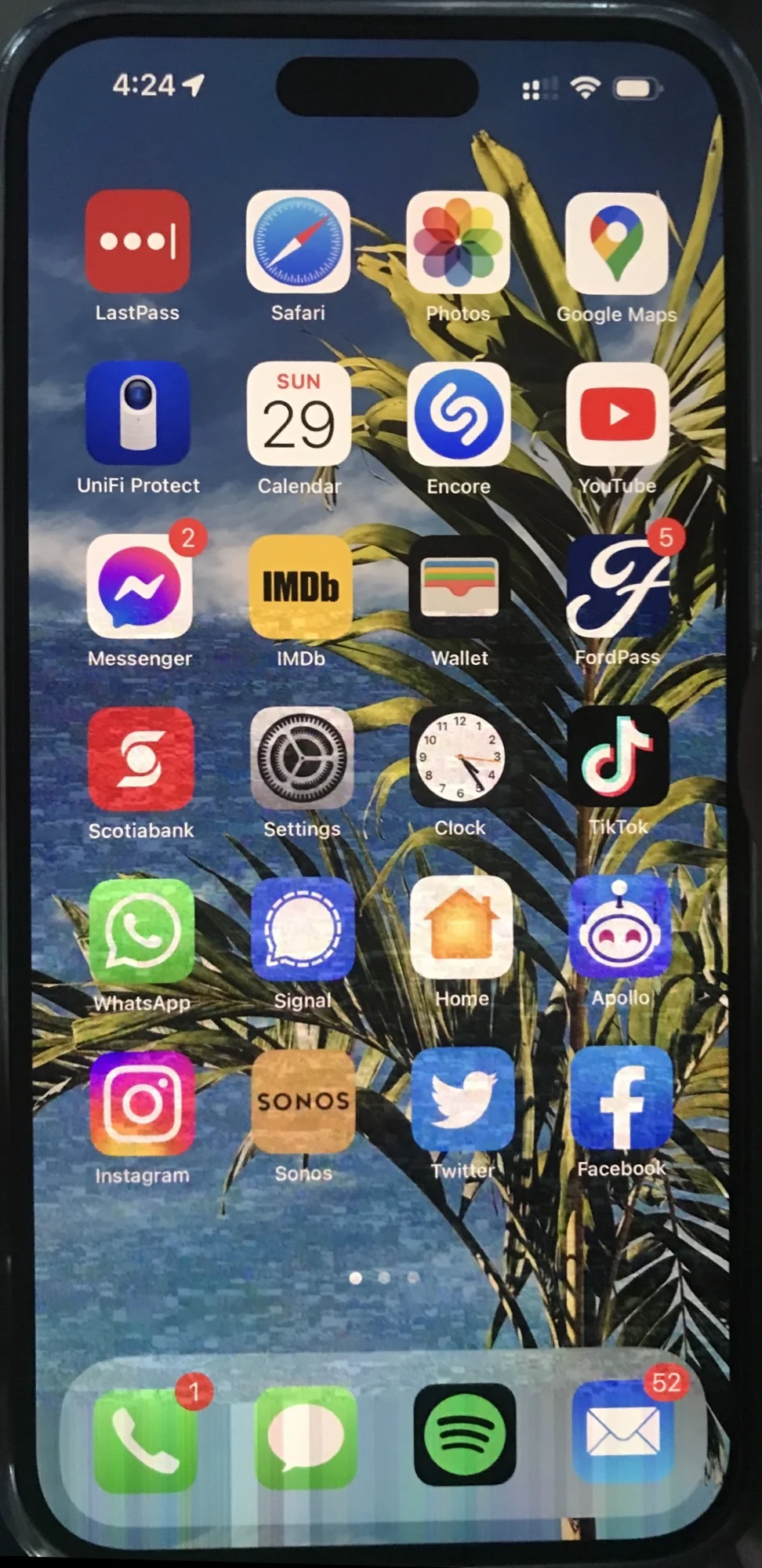 Anyone seen distortion on their screen like this? 14 Pro Max, IOS 16.2 | Scrolller
