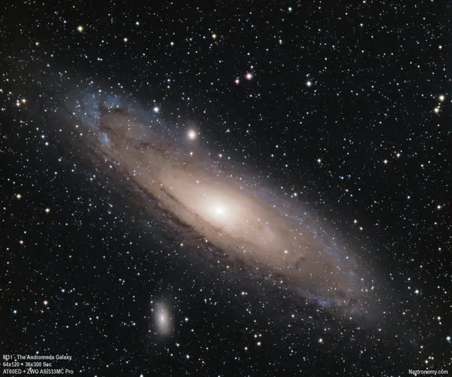 An image of our largest galactic neighbor: The Andromeda Galaxy | Scrolller
