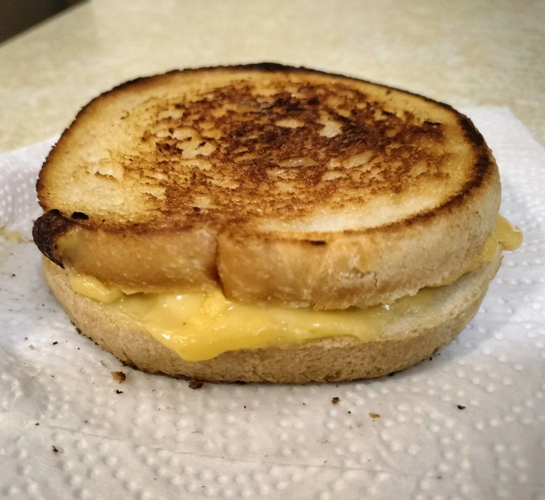 Grilled sourdough and American cheese | Scrolller