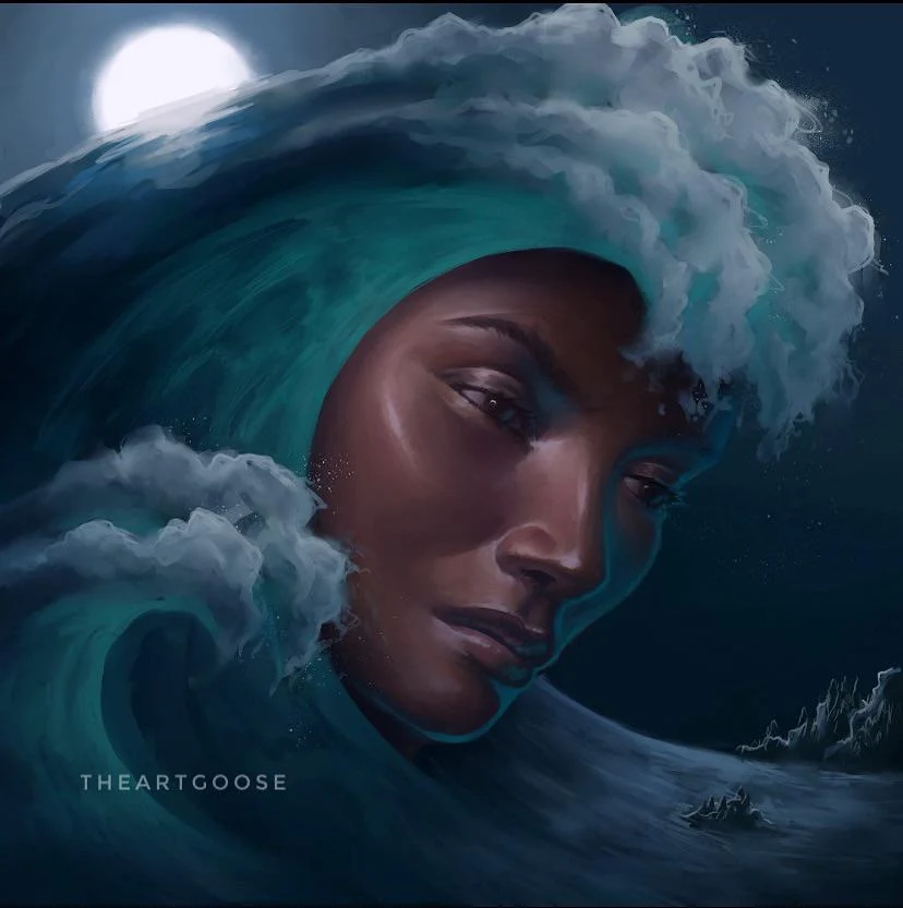 Waves, me, digital, 2023 | Scrolller