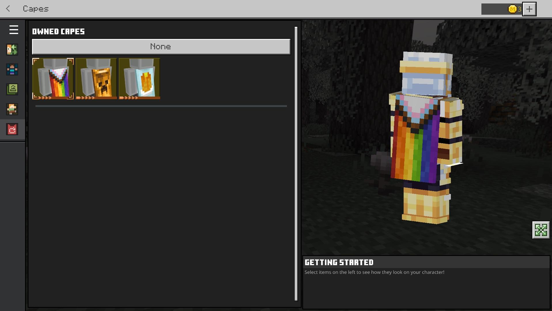 I got the Follower’s Cape and the Cherry Blossom Cape for bedrock and it only came on Java ...