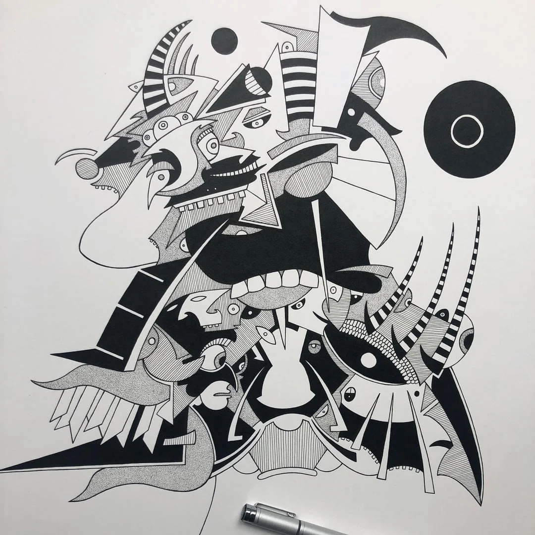 A marker drawing that I’m working on | Scrolller