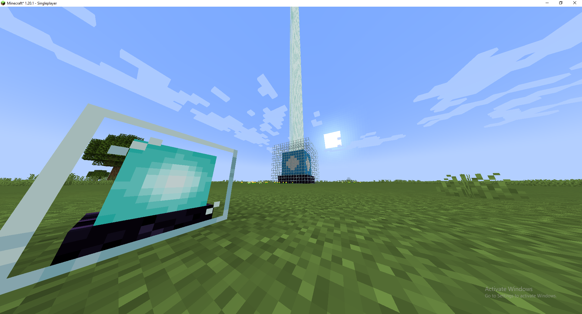 So i desided to make a beacon without commands and it turned out to be ok (i built beacons ...