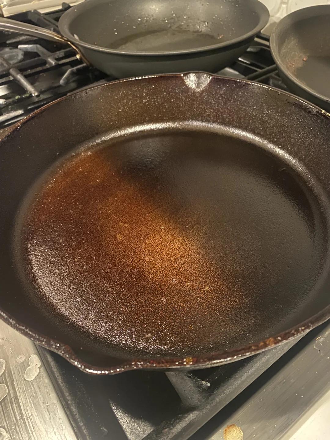 is the rust under the seasoning acceptable? more info in comment | Scrolller
