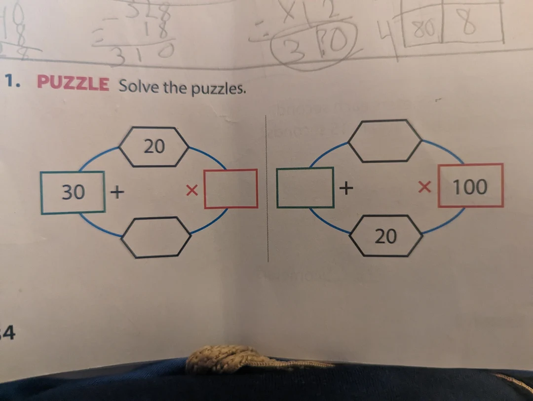 Discover more like Puzzles: Can't figure out daughter's 4th grade math . . . and Related Content ...