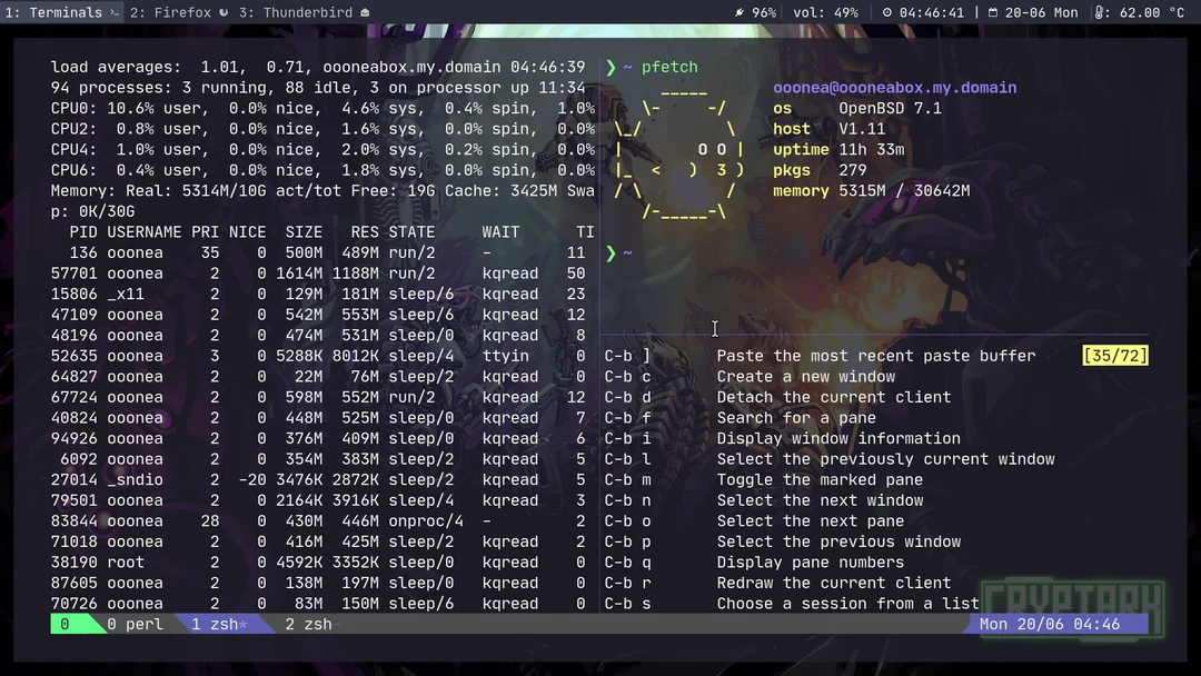 [i3-gaps + i3status] btw I ️ OpenBSD | Scrolller