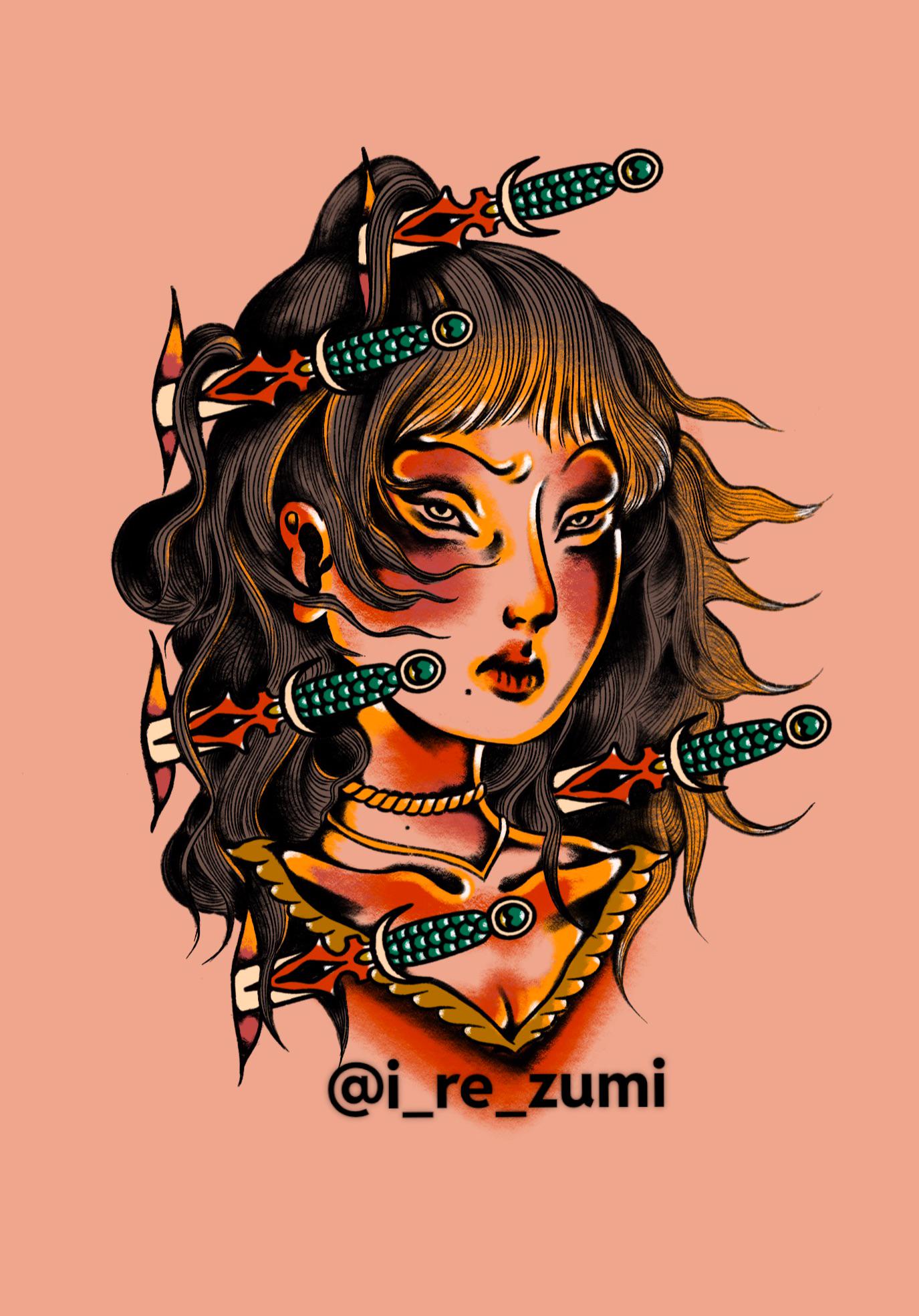 My knife throwing flash I designed recently | Scrolller