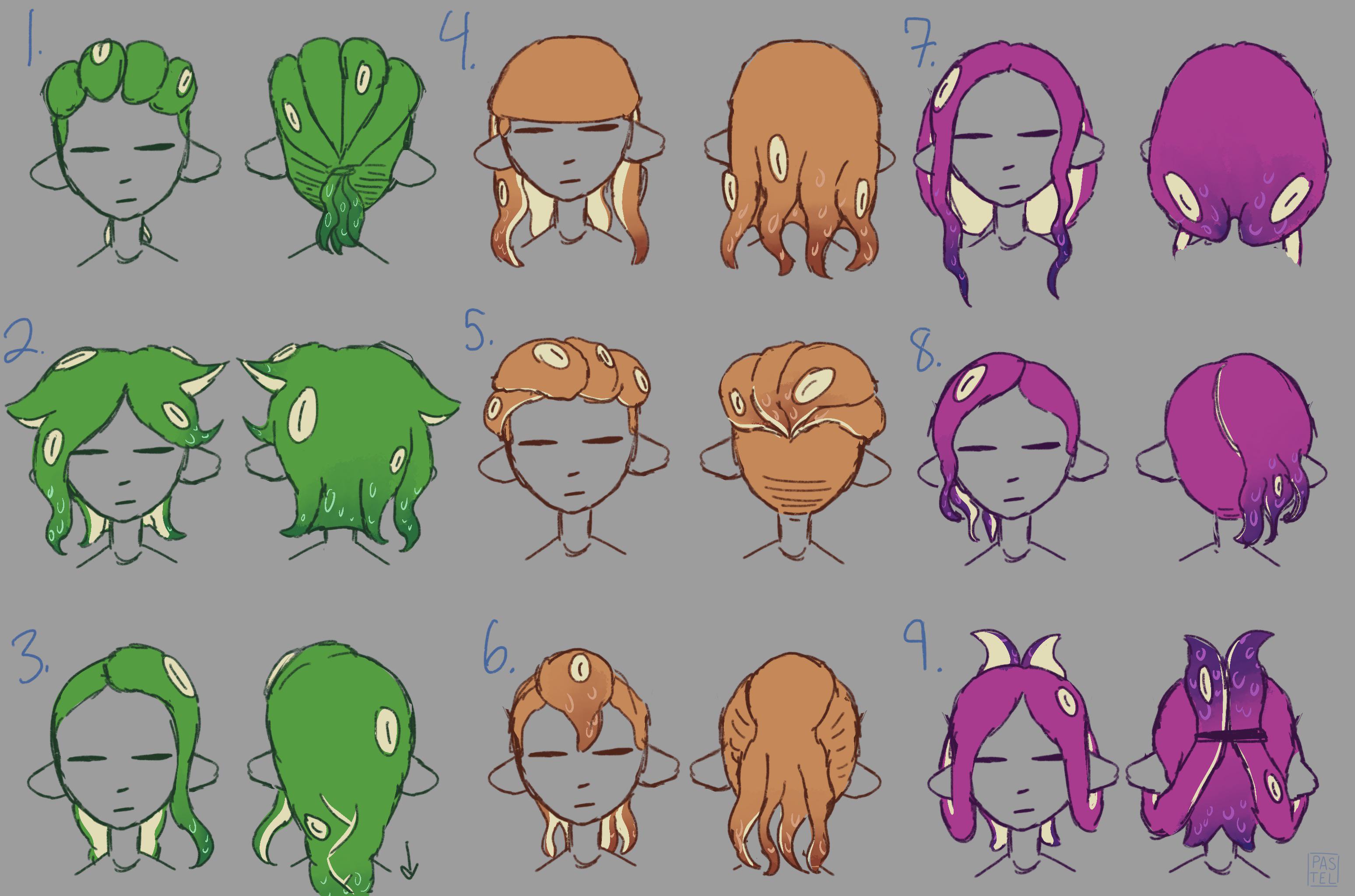 more octoling hairs! | Scrolller