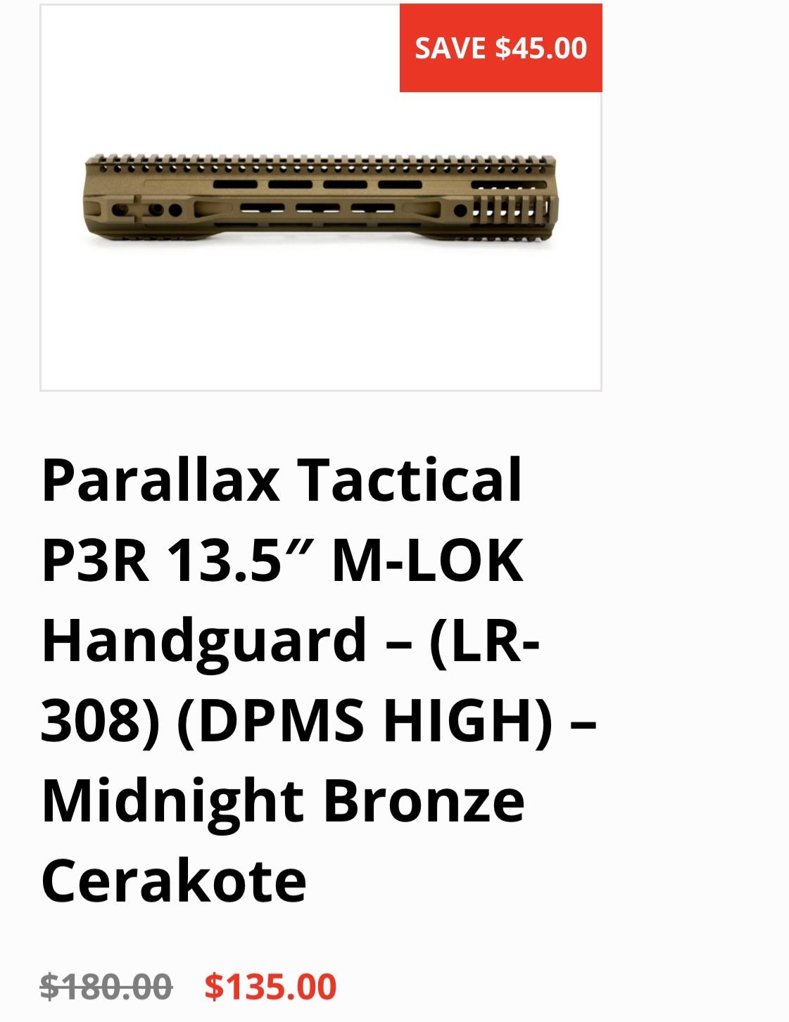 Anyone have experience with Parallax Tactical P:R handguard ? | Scrolller