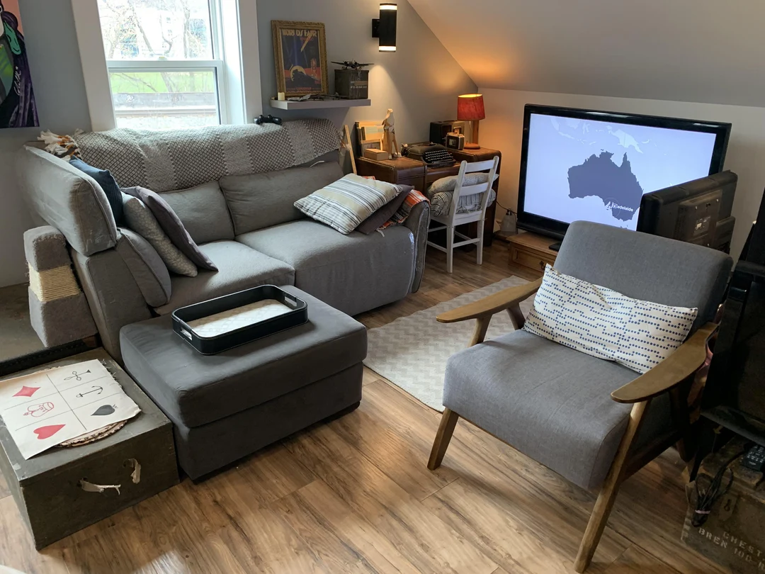 My cozy corner. It’s a nice little nook. | Scrolller