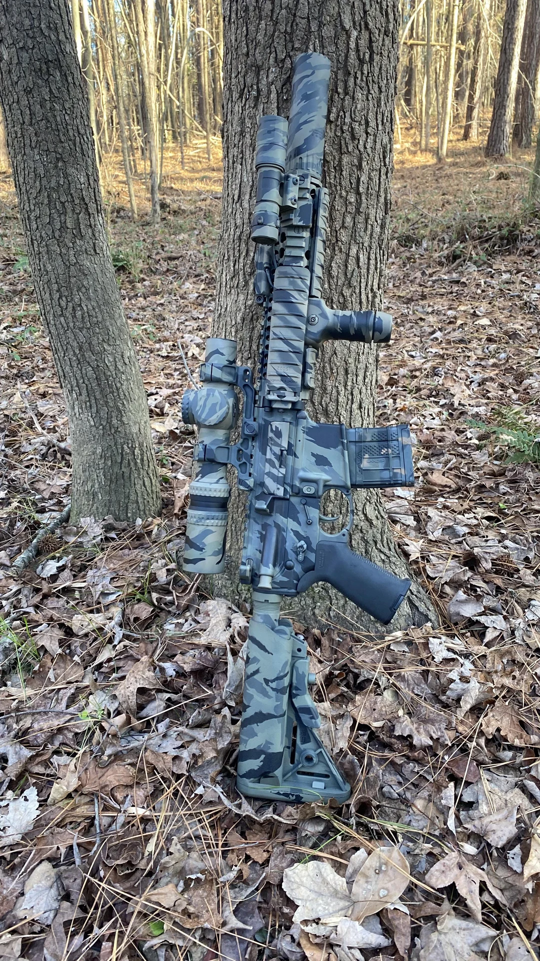 Got my cerakote cert so here is all I learned and applied in one pic. | Scrolller