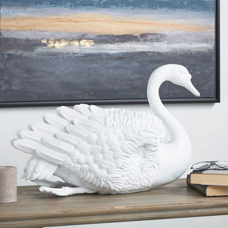 White Swan Statue | Scrolller
