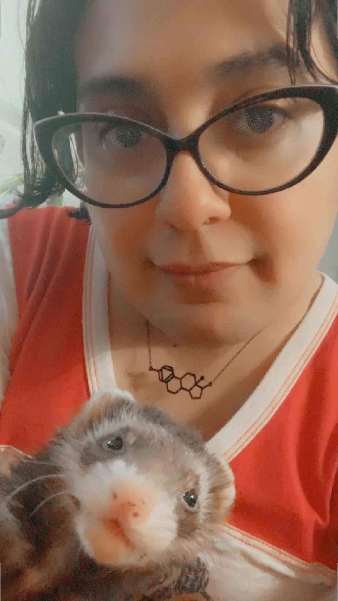 Selfie with my ferret | Scrolller