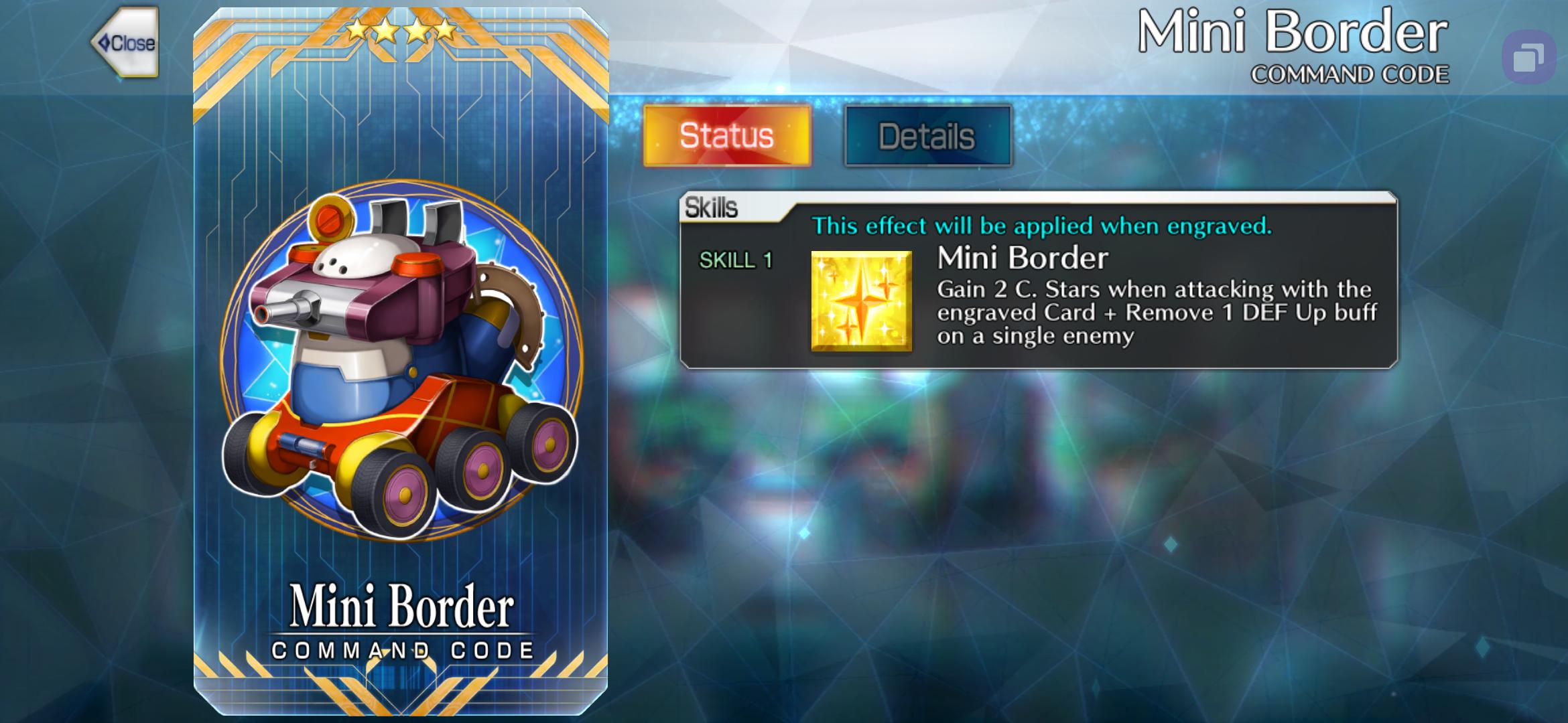 Command code Mini Border | Scrolller