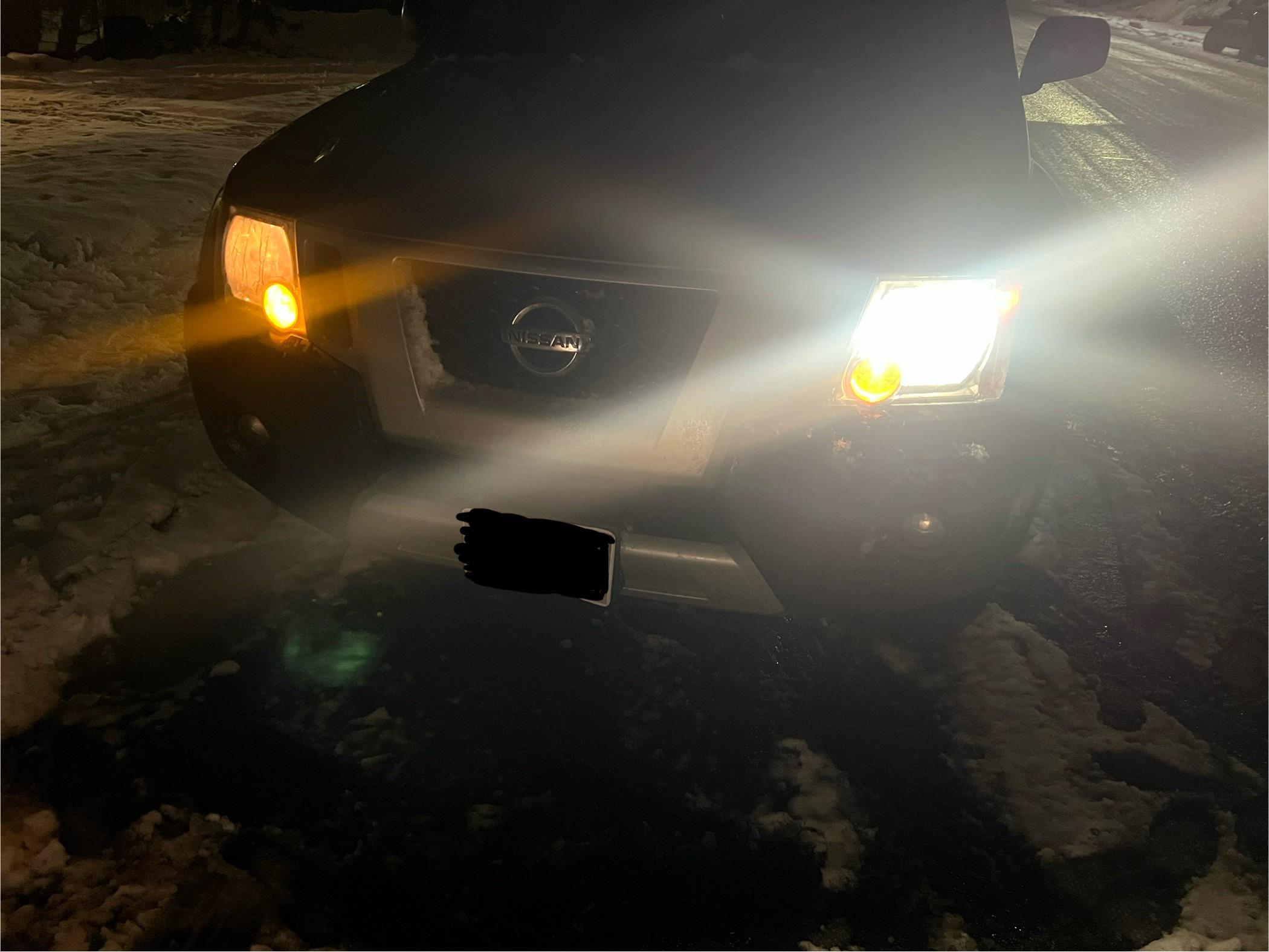 My lights on the passenger side won’t work or look weak. Anyone know what’s going on? | Scrolller