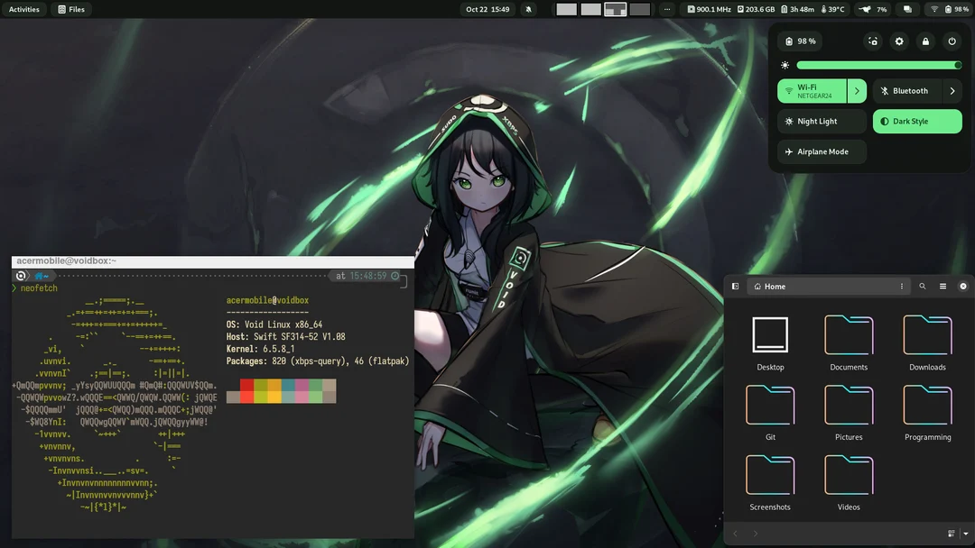 [GNOME] First ever Void install! | Scrolller