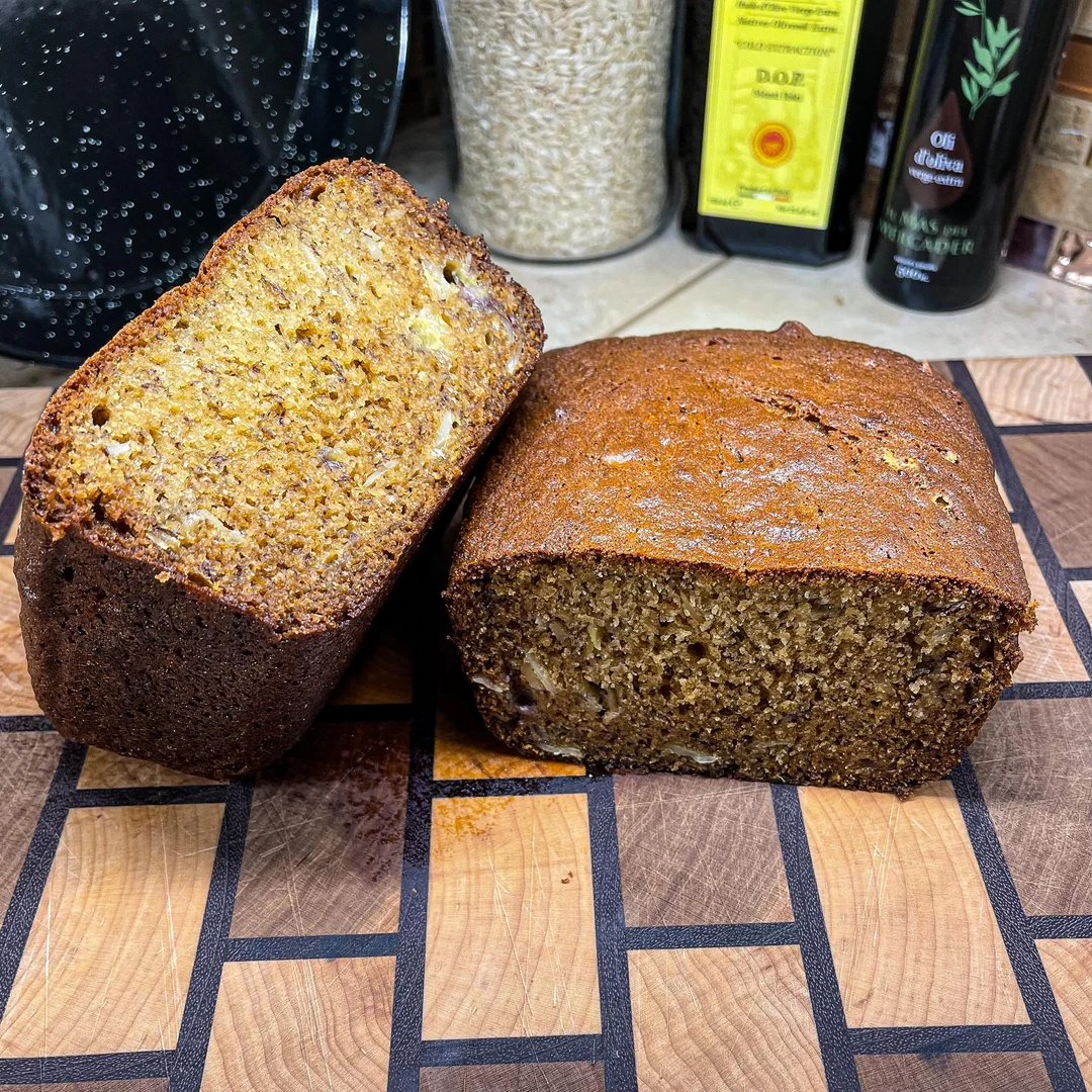 Had over-ripe bananas, made banana bread with almonds | Scrolller