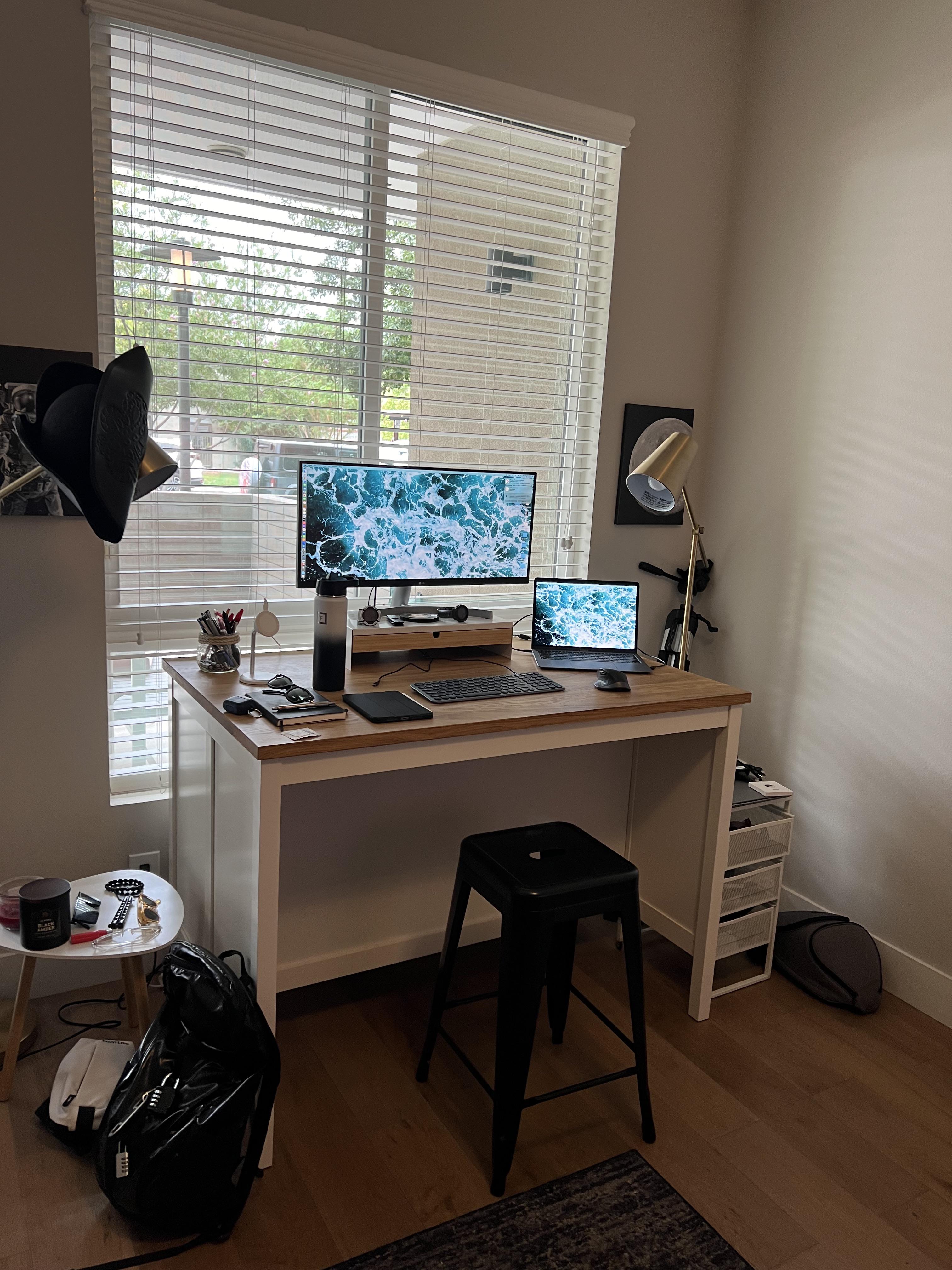 IKEA kitchen island setup in my little studio | Scrolller