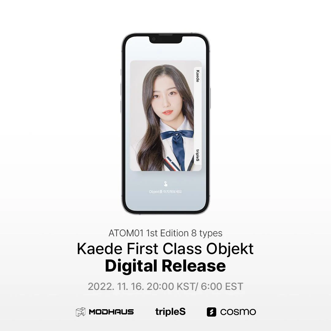 TripleS - S9 : Kaede (Preview Image - First Class Objekt : Digital Open in COSMO) | Scrolller