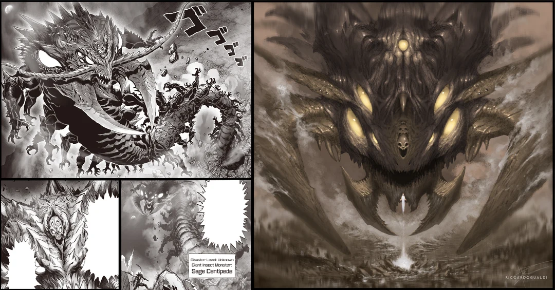 Art Made by Riccardo Gualdi. It was supposed to be an Illustration of Elder Centipede, but kinda ...