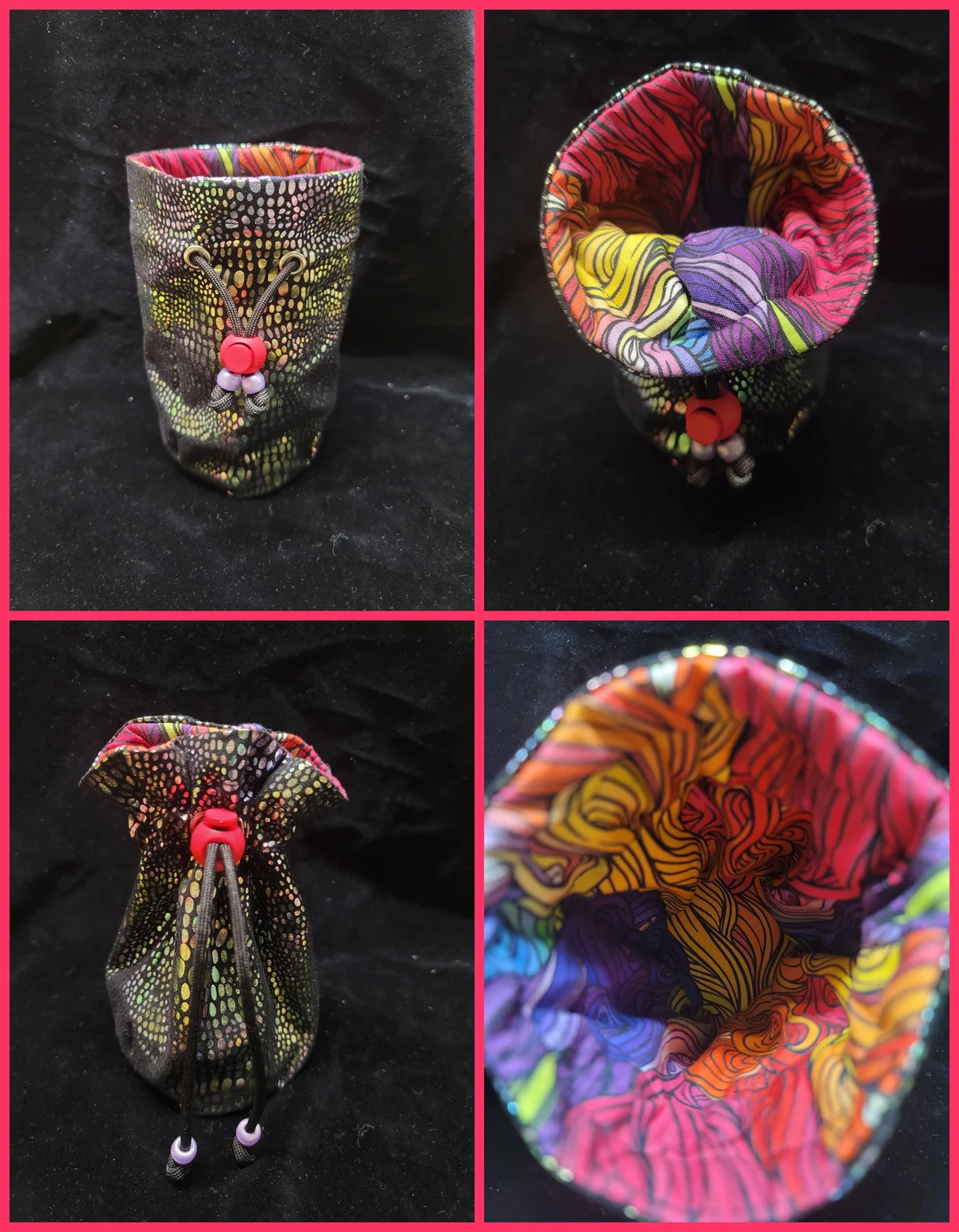 Made a rainbow dice bag, me, fabric, 2023 | Scrolller