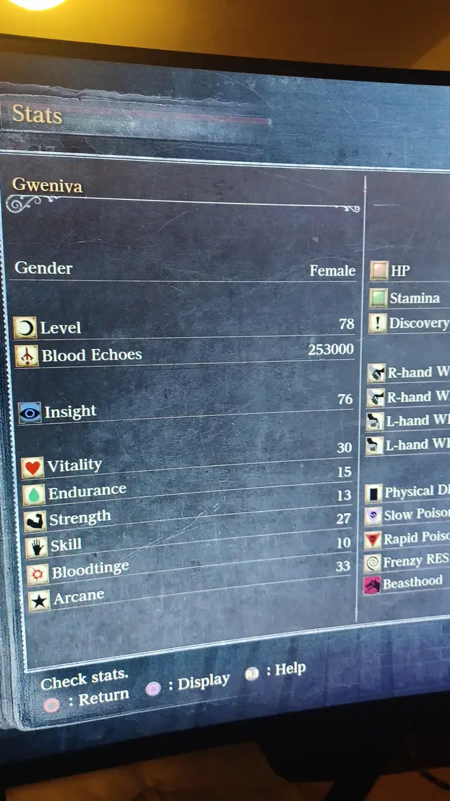 My stats for ng+ am I cooked? | Scrolller