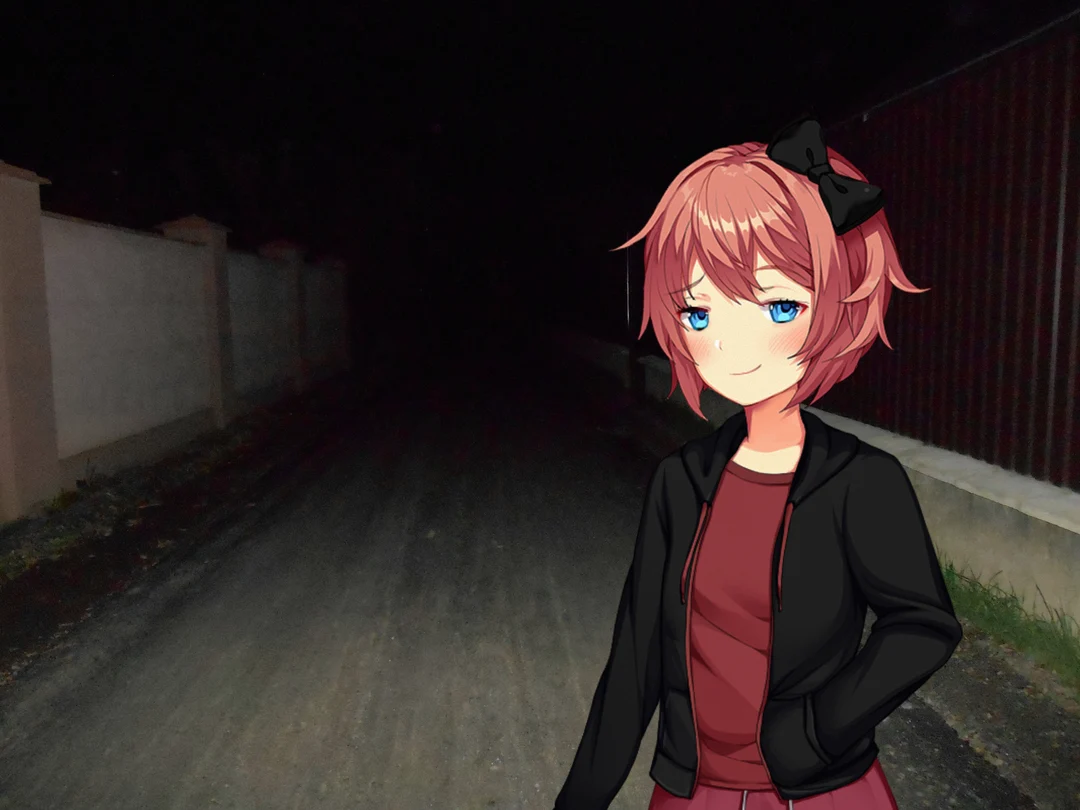 Just a little night walk with Sayori | Scrolller