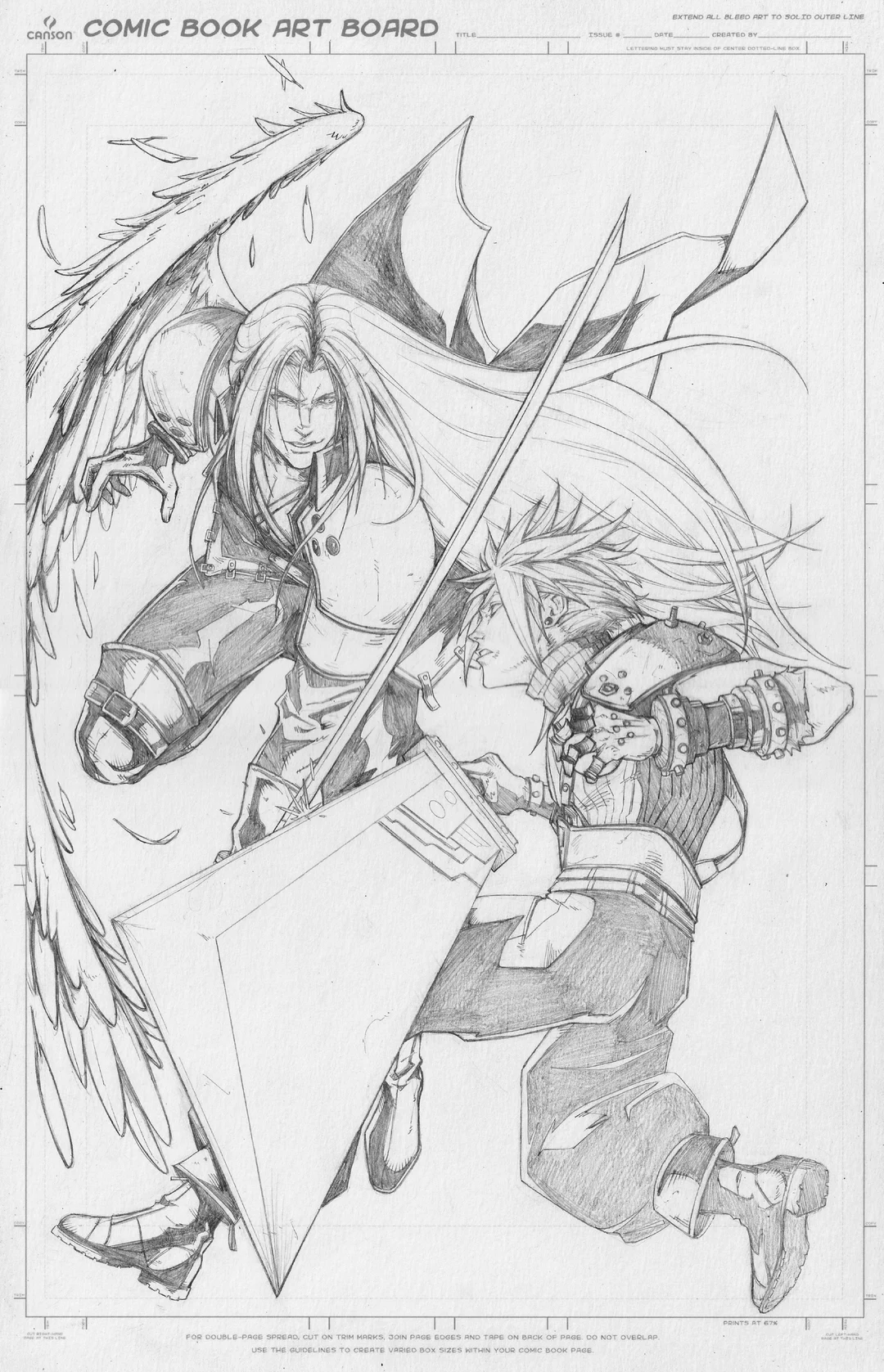Discover more like FinalFantasy: Cloud v Sephiroth pencils! By me and Related Content | Scrolller