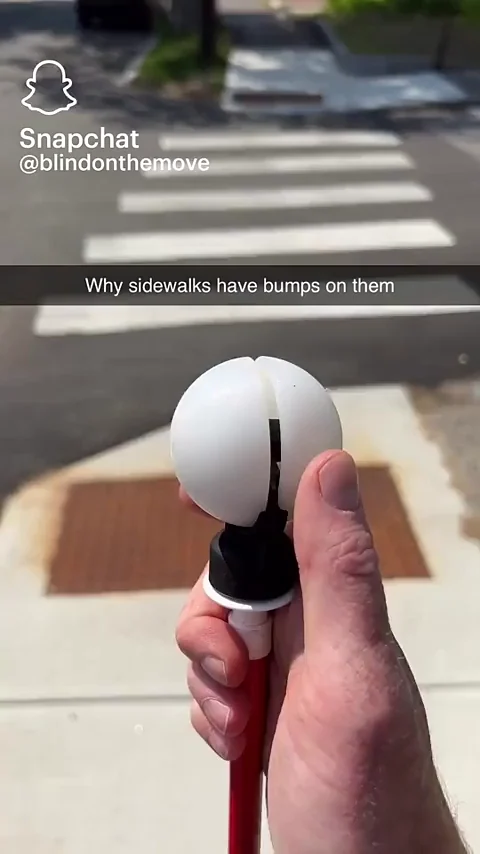 Why Sidewalks have those bumps. | Scrolller