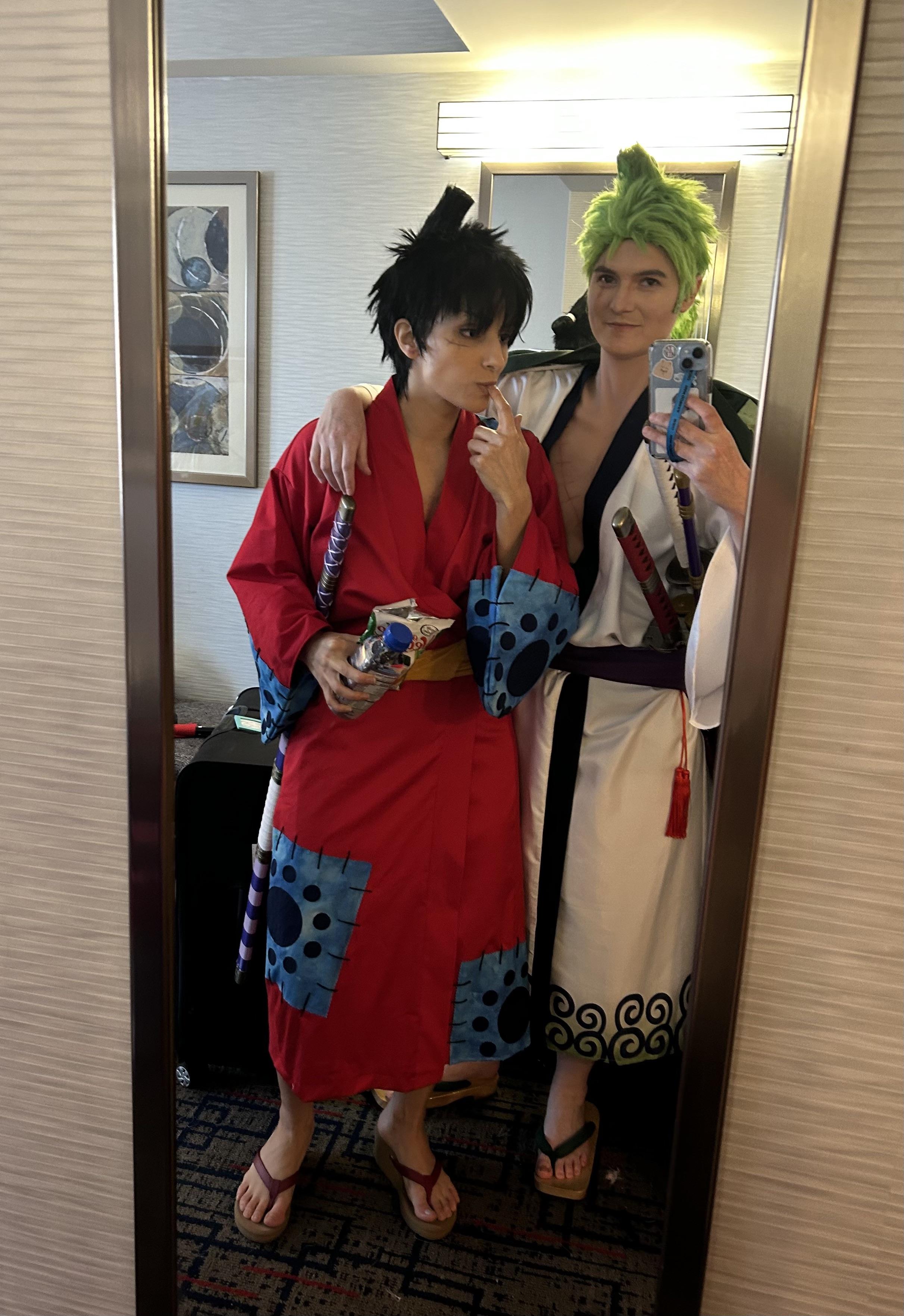 Discover more like OnePiece: Wano Luffy and Zoro cosplays! and Related ...